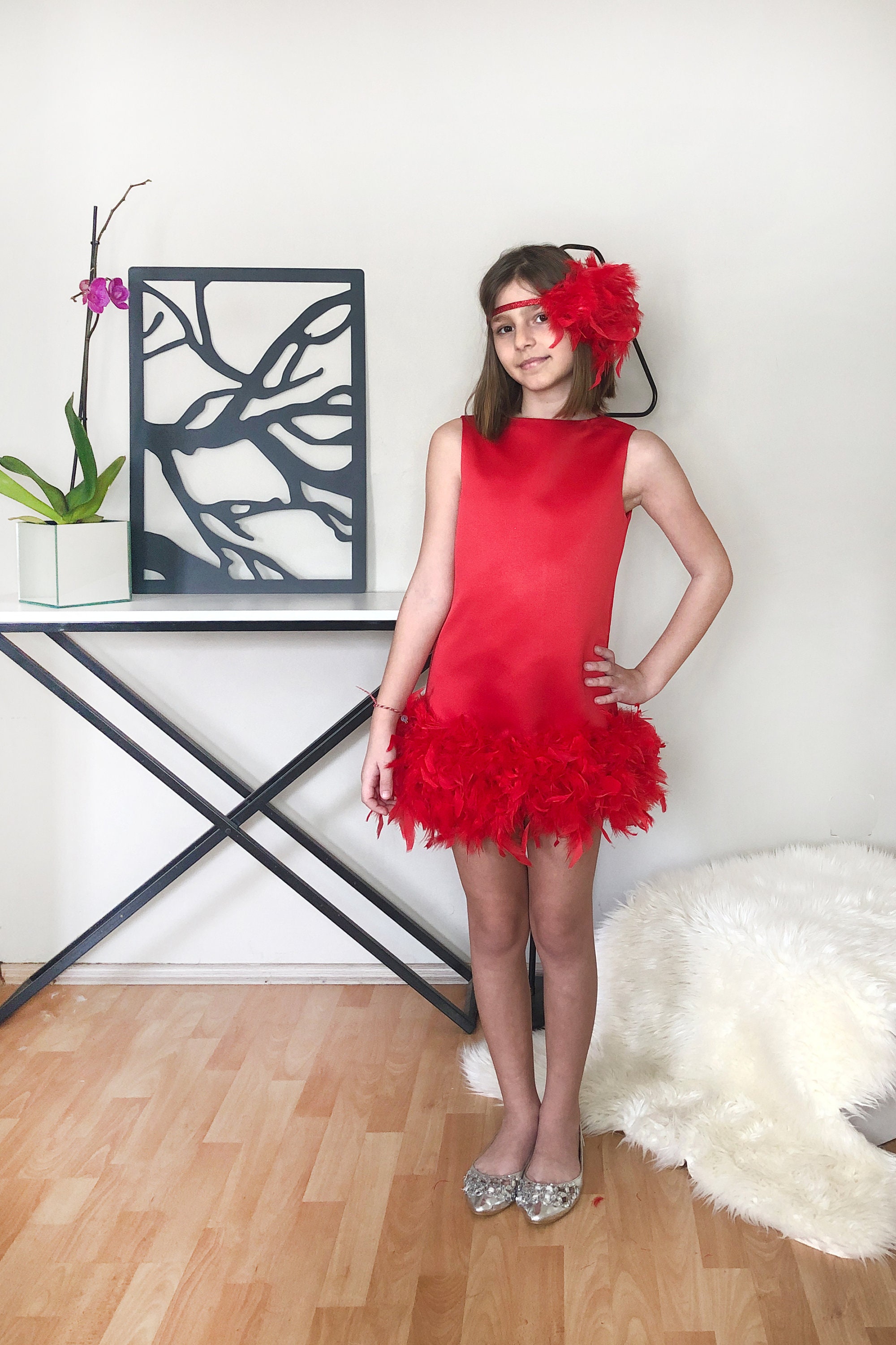 Red Girl Dress, Red Party Dress, Birthday Dress, Christmas Dress, Best ...