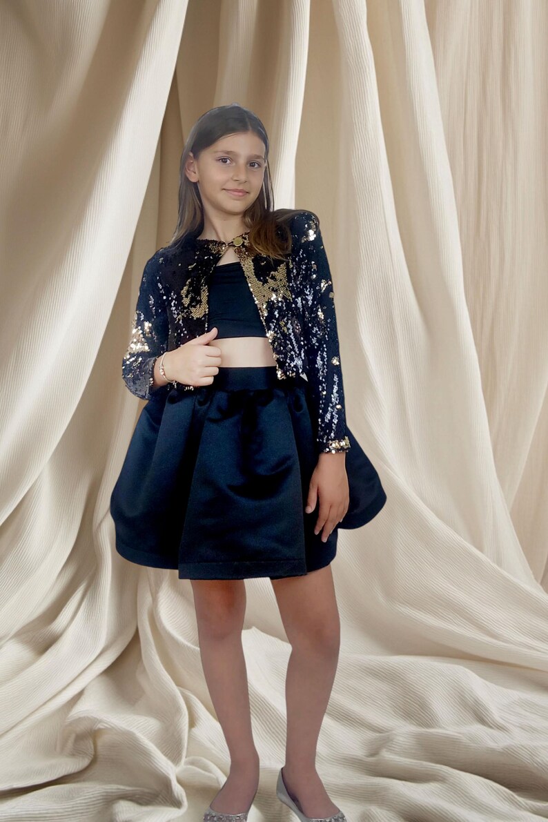 Sequin Kids Dress, Sequin Party Dress, Birthday Dress, Black Outfit ...