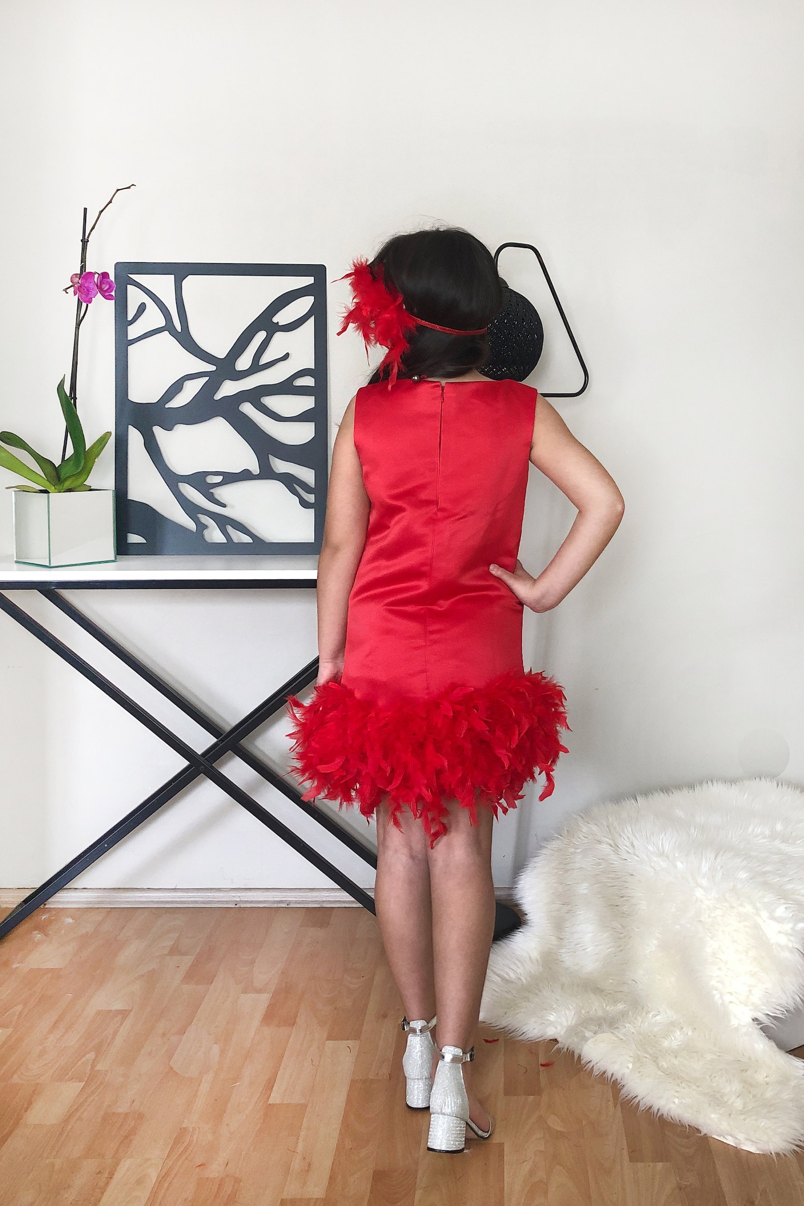 Red Girl Dress, Red Party Dress, Birthday Dress, Christmas Dress, Best ...