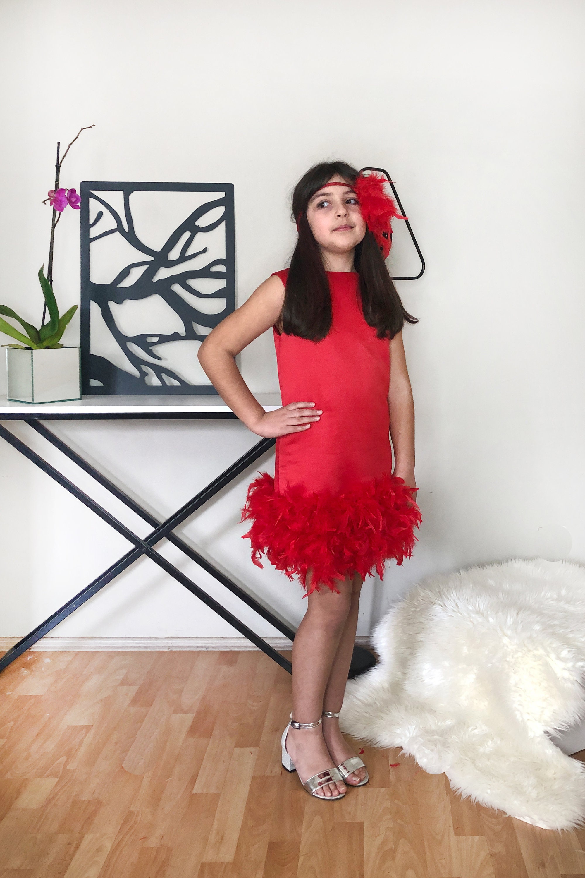 Red Girl Dress, Red Party Dress, Birthday Dress, Christmas Dress, Best ...