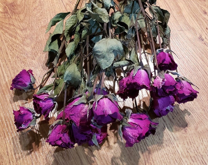 3 Type Dried Rose Bunchnatural Rose Flowers With Stemsdried Flowers ...