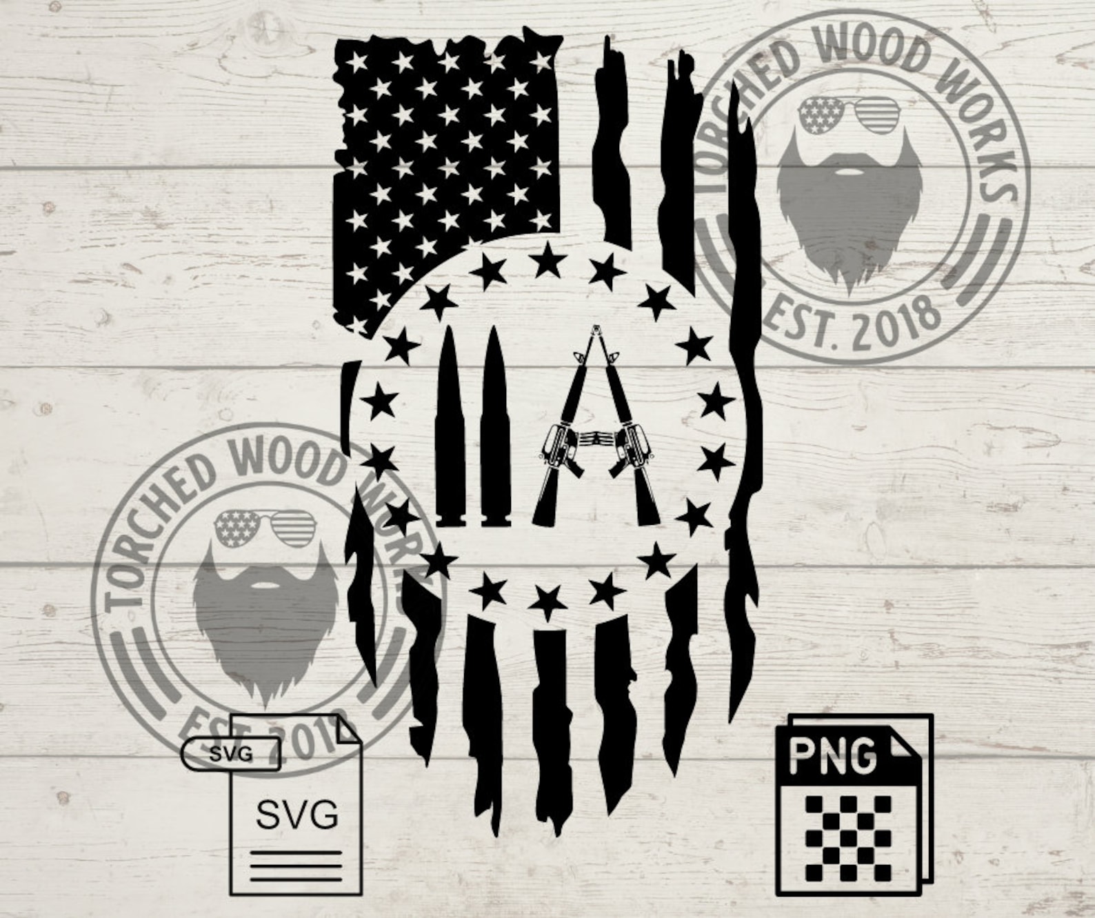 2nd Amendment Flag! 2A Flag File! SVG, PNG, CNC, Laser, Vinyl Cutter ...