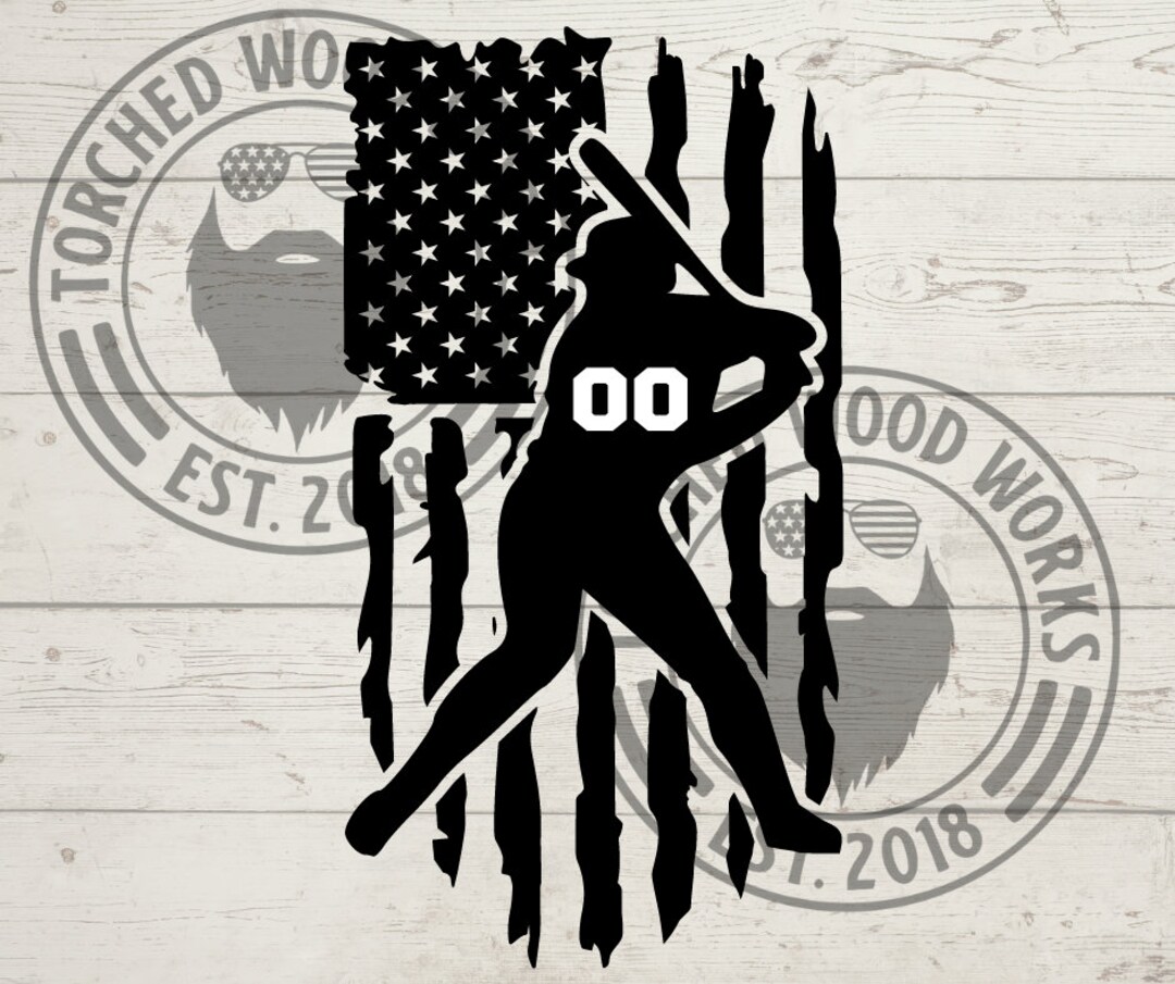 Baseball Player Blank! Baseball Player Flag Blank! SVG, PNG, CNC, Laser ...