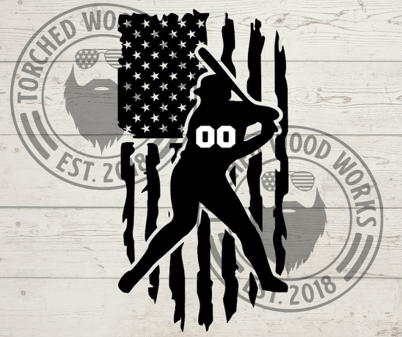 Baseball Player Blank! Baseball Player Flag Blank! SVG, PNG, CNC, Laser ...