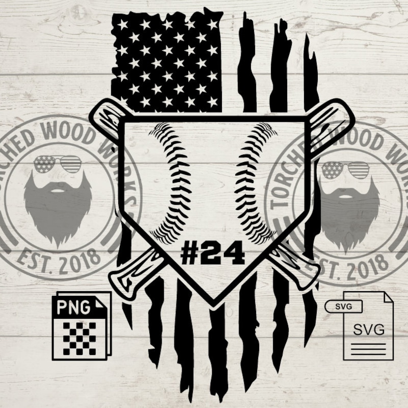 Baseball Flag Svg - Etsy