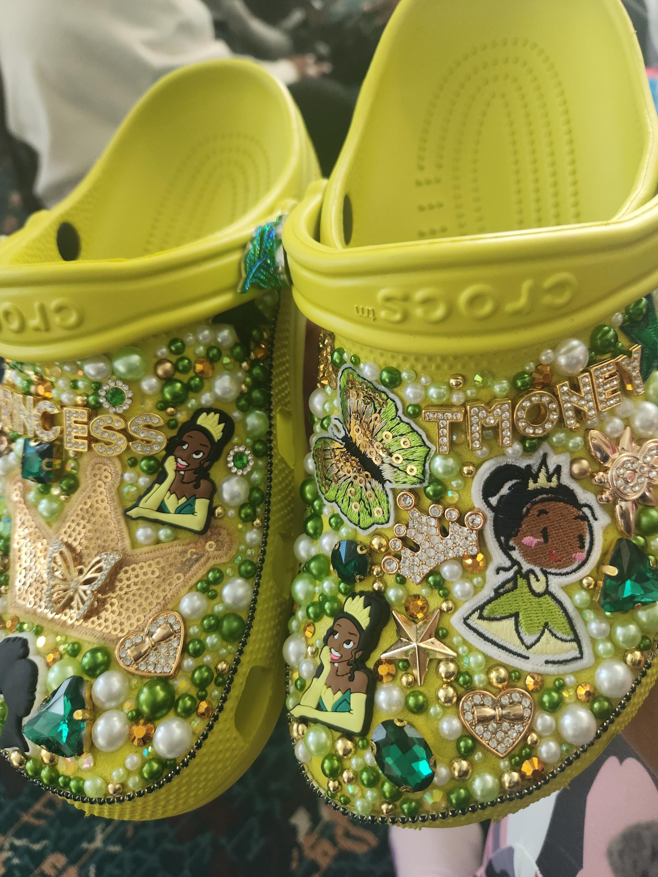 Custom Crocs W/ Characters Blinged Out Shoes for Kids Personalized ...