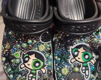 Custom Crocs W/ Characters Blinged Out Shoes for Kids and Women ...