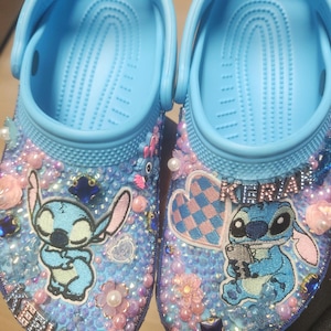 Custom Crocs W/ Characters Blinged Out Shoes for Kids Personalized ...