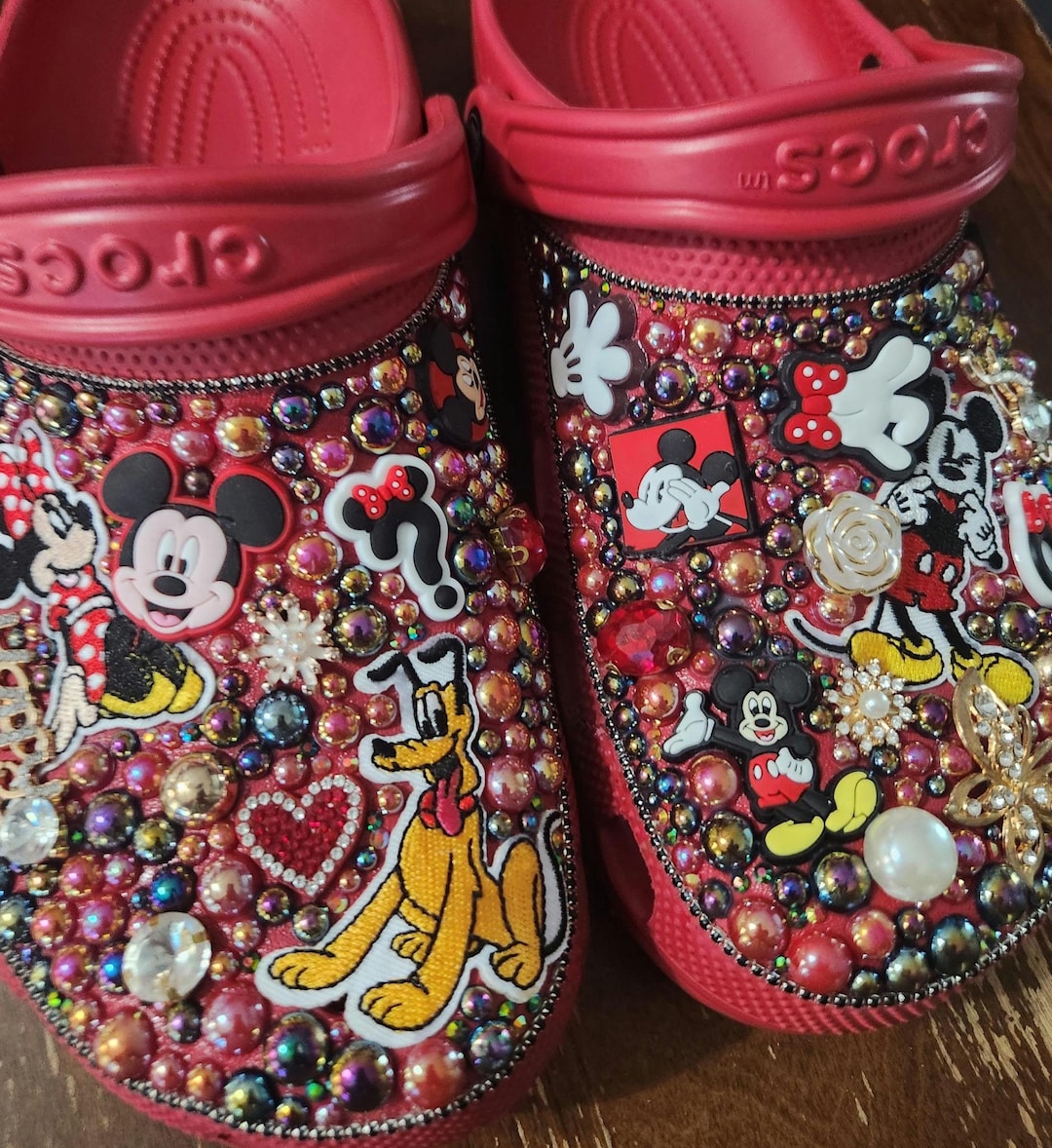 Custom Crocs W/ Characters Blinged Out Shoes for Kids and Women ...