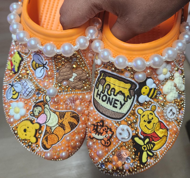 Custom Crocs W/ Characters Blinged Out Shoes for Kids and Women ...