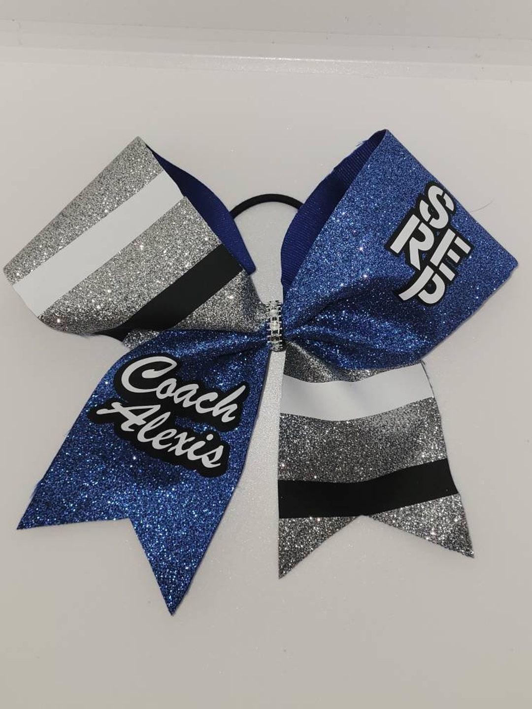 Personalized Cheer Bow With Name and Team Logo - Etsy
