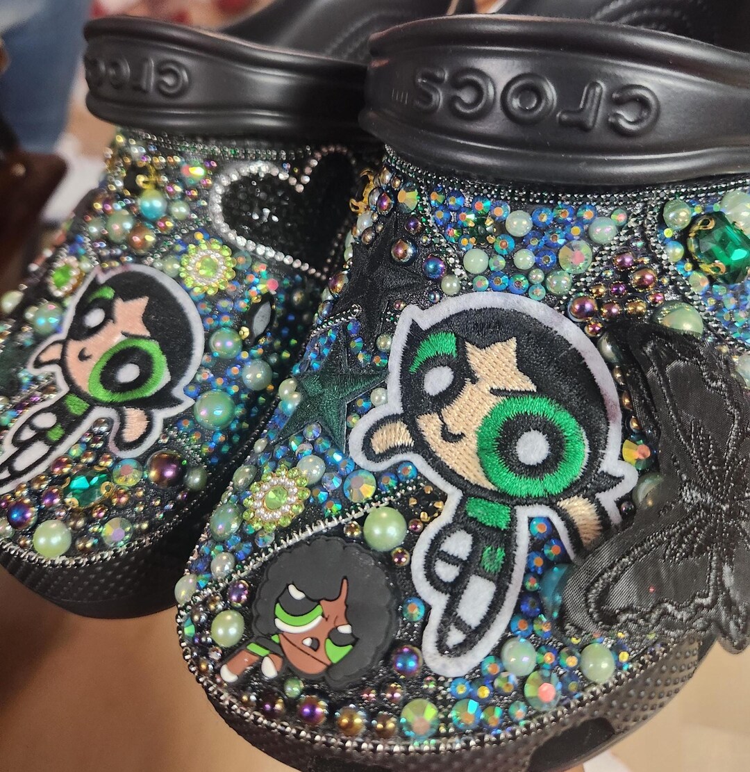 Custom Crocs W/ Characters Blinged Out Shoes for Kids and Women ...