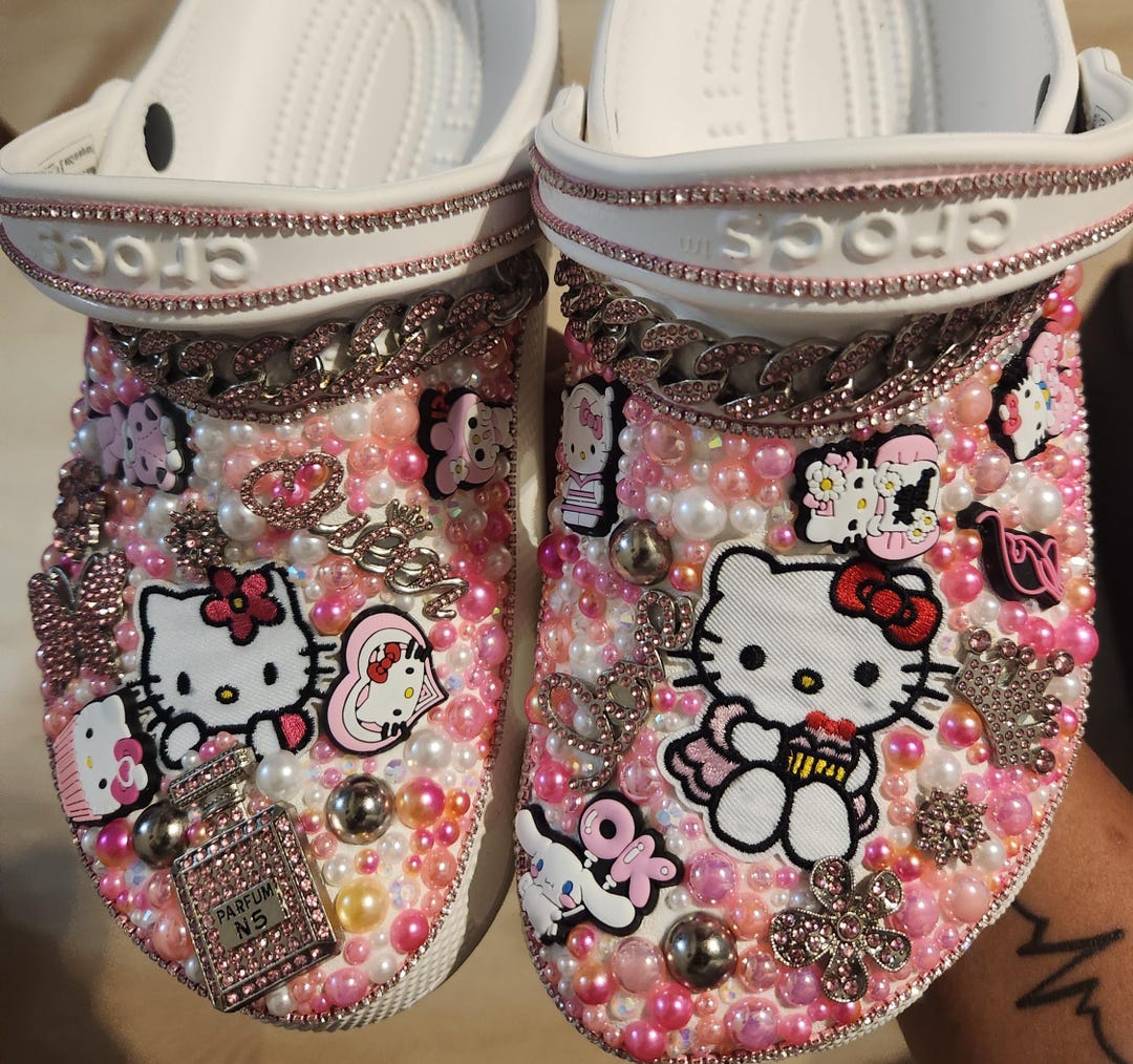 Custom Crocs W/ Characters Blinged Out Shoes for Kids and Women ...