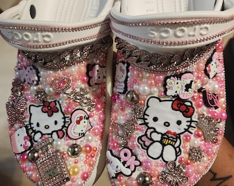 Custom Crocs W/ Characters Blinged Out Shoes for Kids and Women ...