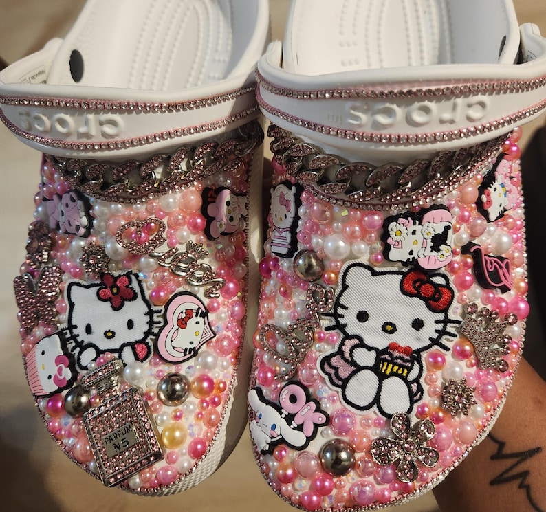 Custom Crocs W/ Characters Blinged Out Shoes for Kids and Women ...