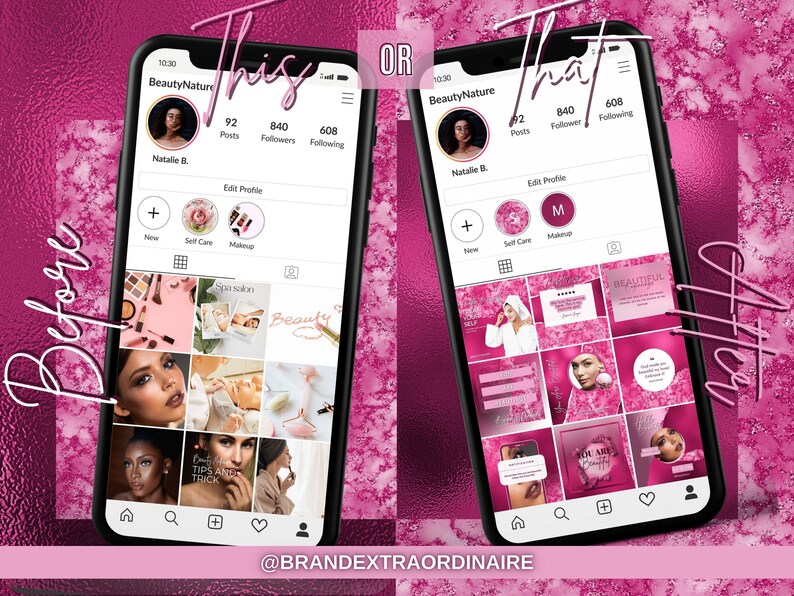 PINK INSTAGRAM CANVA Post, Pink Social Media Templates, Social Posts ...