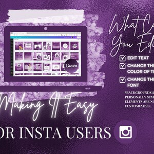 Purple Instagram Layout Posts, Canva Instagram Post, Haircare Instagram ...