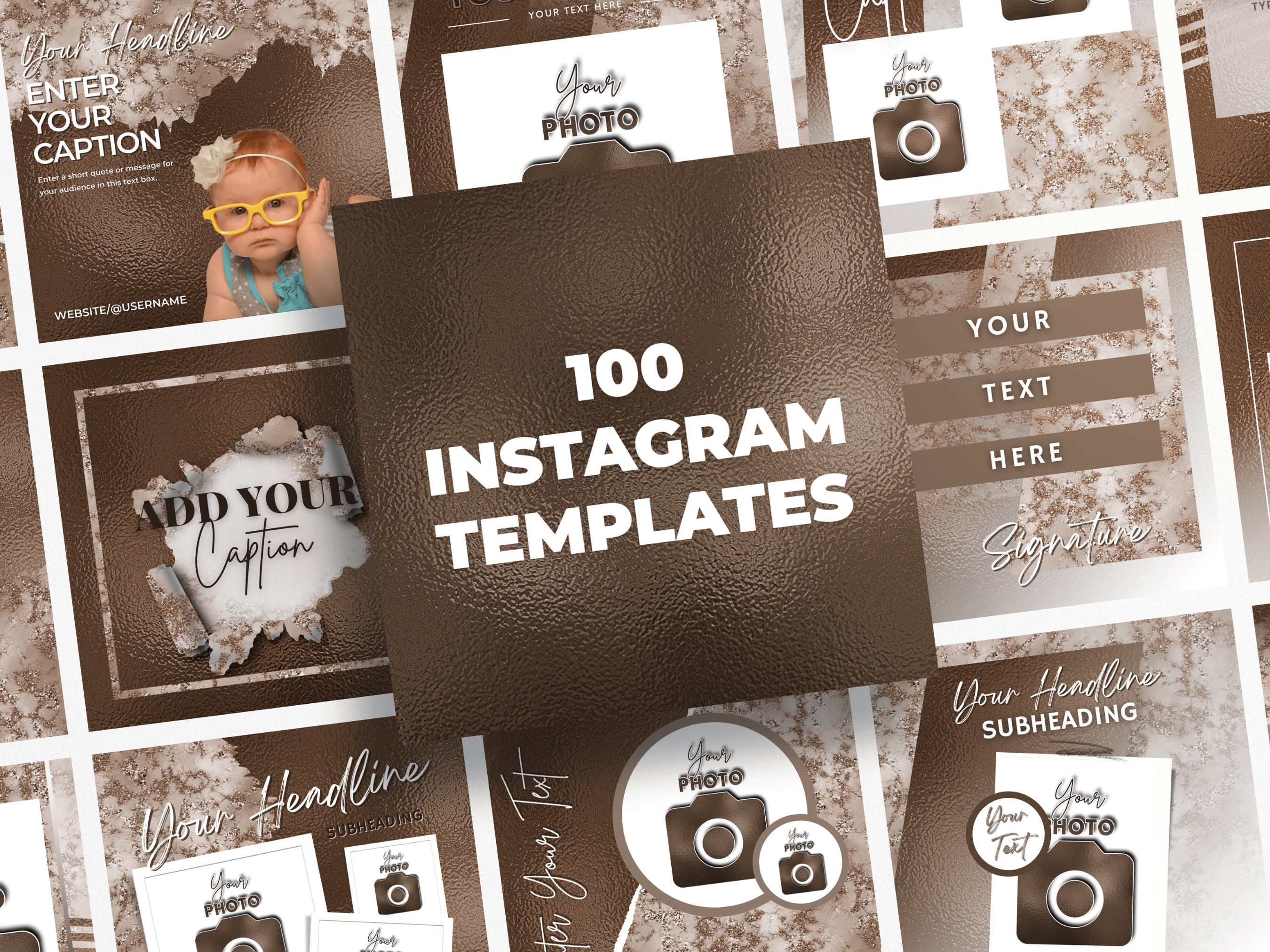 COFFEE Instagram Template, Coffee Instant Download, Diy Template ...