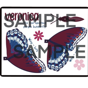 Printable Articulated PAPER DOLL BUTTERFLY Instant Diy Kit - Etsy