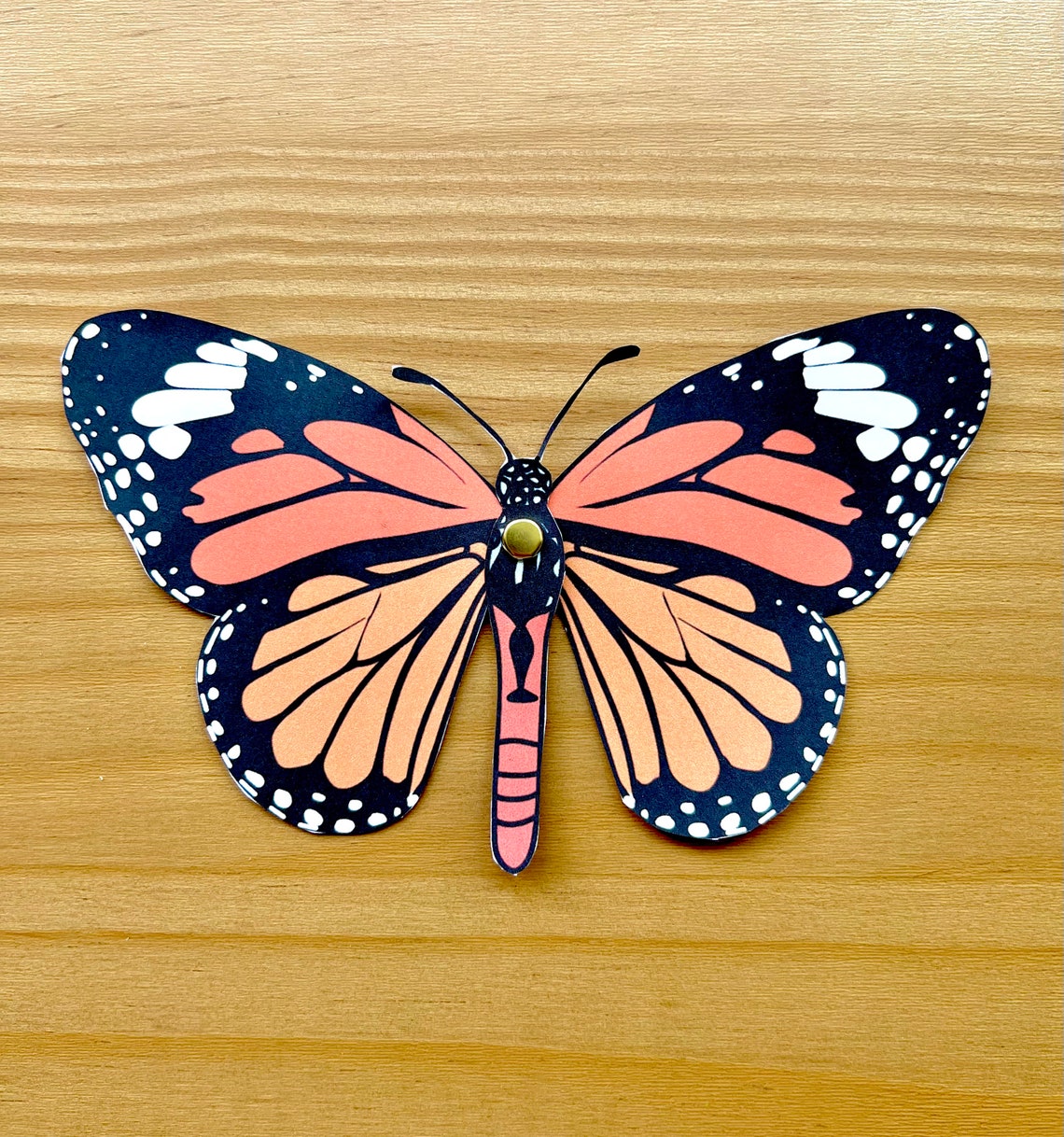 Printable Articulated PAPER DOLL BUTTERFLY Instant Diy Kit Downloadable ...