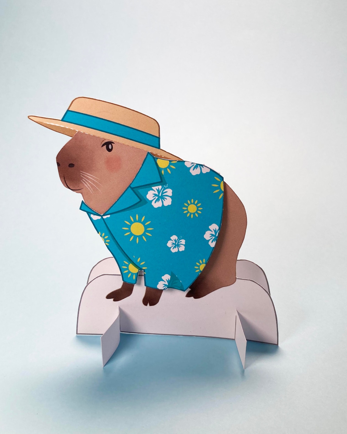 Animal Capybara Paper Doll Printable PDF / Craft Kit / Instant Download ...