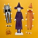 Paper Doll Printable Halloween PDF Autumn / Craft Kit / - Etsy