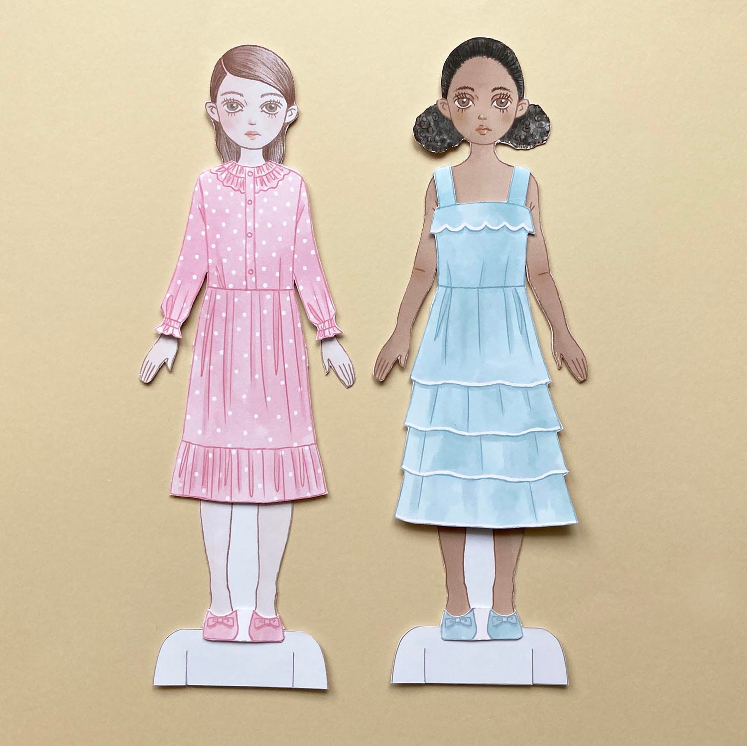 Paper Doll Printable PDF Clothes Spring Garden / Instant Download / Kid ...