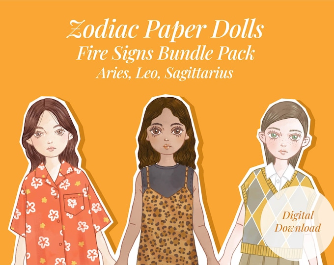 Taurus Zodiac Paper Doll Craft Kit (digital Download) - Etsy Singapore