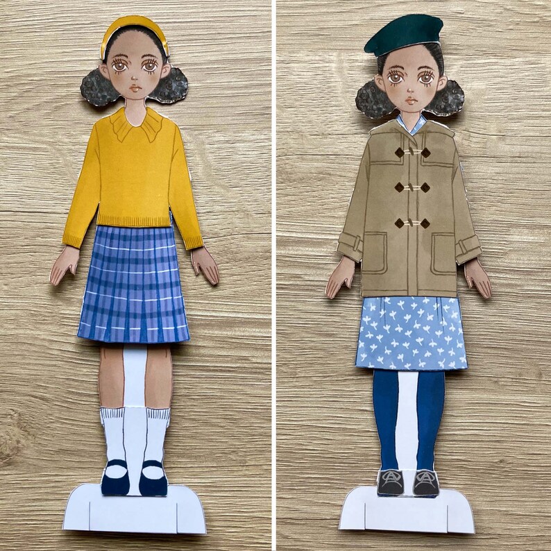 Paper Doll Printable PDF Girl / Kids Toys / Craft Kit / Instant ...