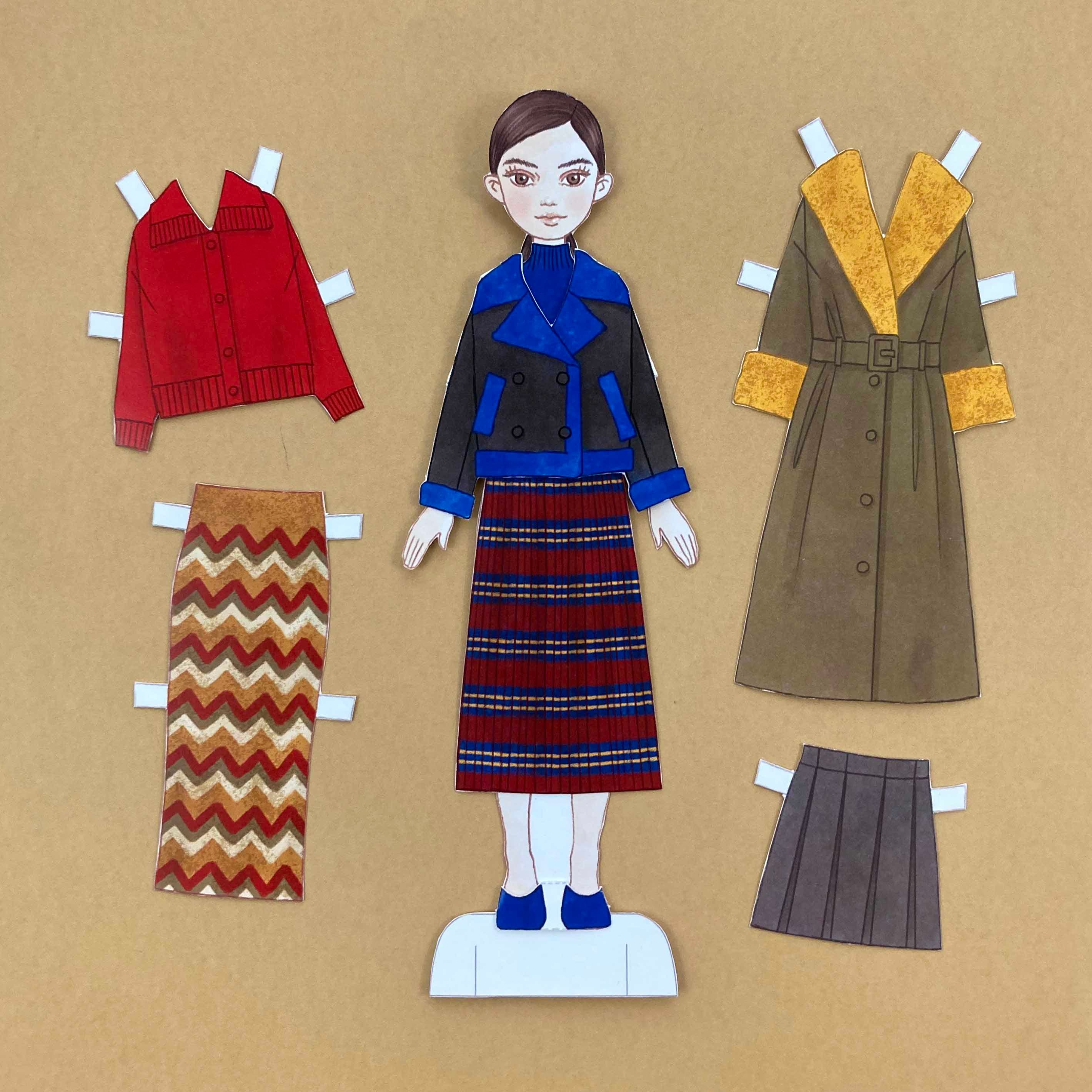 Josephine Paper Doll With City Style Wardrobe (digital Download) - Etsy