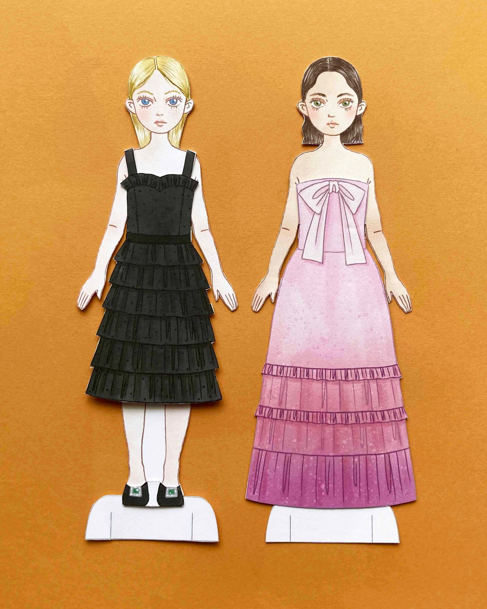 Paper Doll Clothes Printable: Gala Dresses, Couture Fashion (digital ...