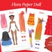 Flora Paper Doll Printable: Flower Dress-up Craft Kit (digital Download ...