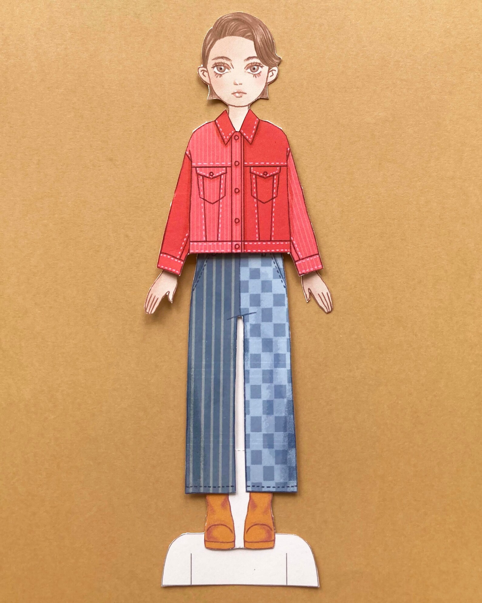 Gemini Zodiac Paper Doll Craft Kit - Fashion Art Print (digital ...