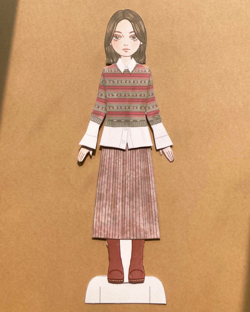 Virgo Zodiac Paper Doll Craft Kit (digital Download) - Etsy