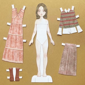 Virgo Zodiac Paper Doll Craft Kit (digital Download) - Etsy