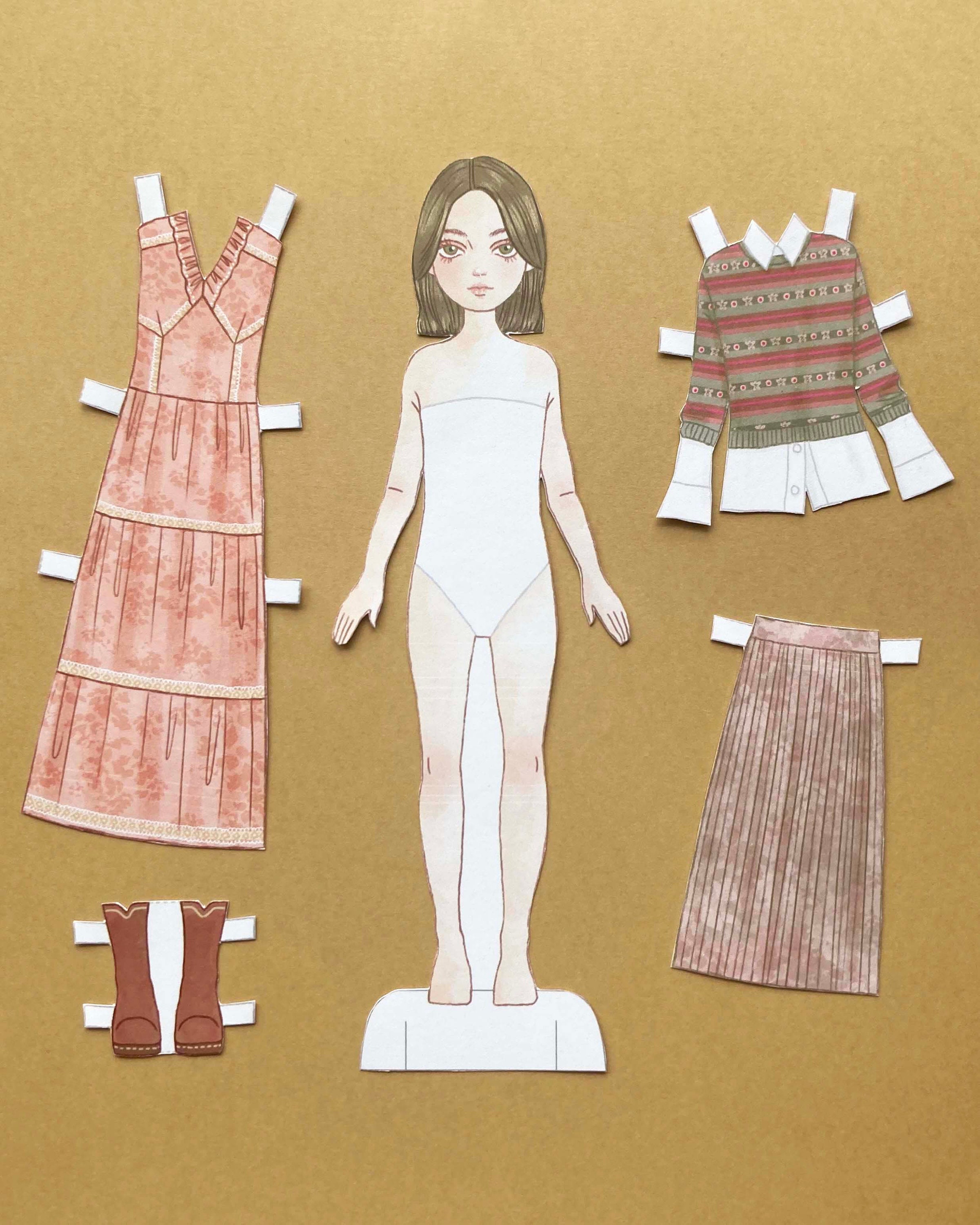 Virgo Zodiac Paper Doll Craft Kit (digital Download) - Etsy