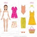 Paper Doll Set: Fashionista Girls, Clothing & Accessories (PDF ...