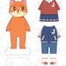 Animal Fox Paper Doll Printable PDF / Craft Kit / Instant Download ...
