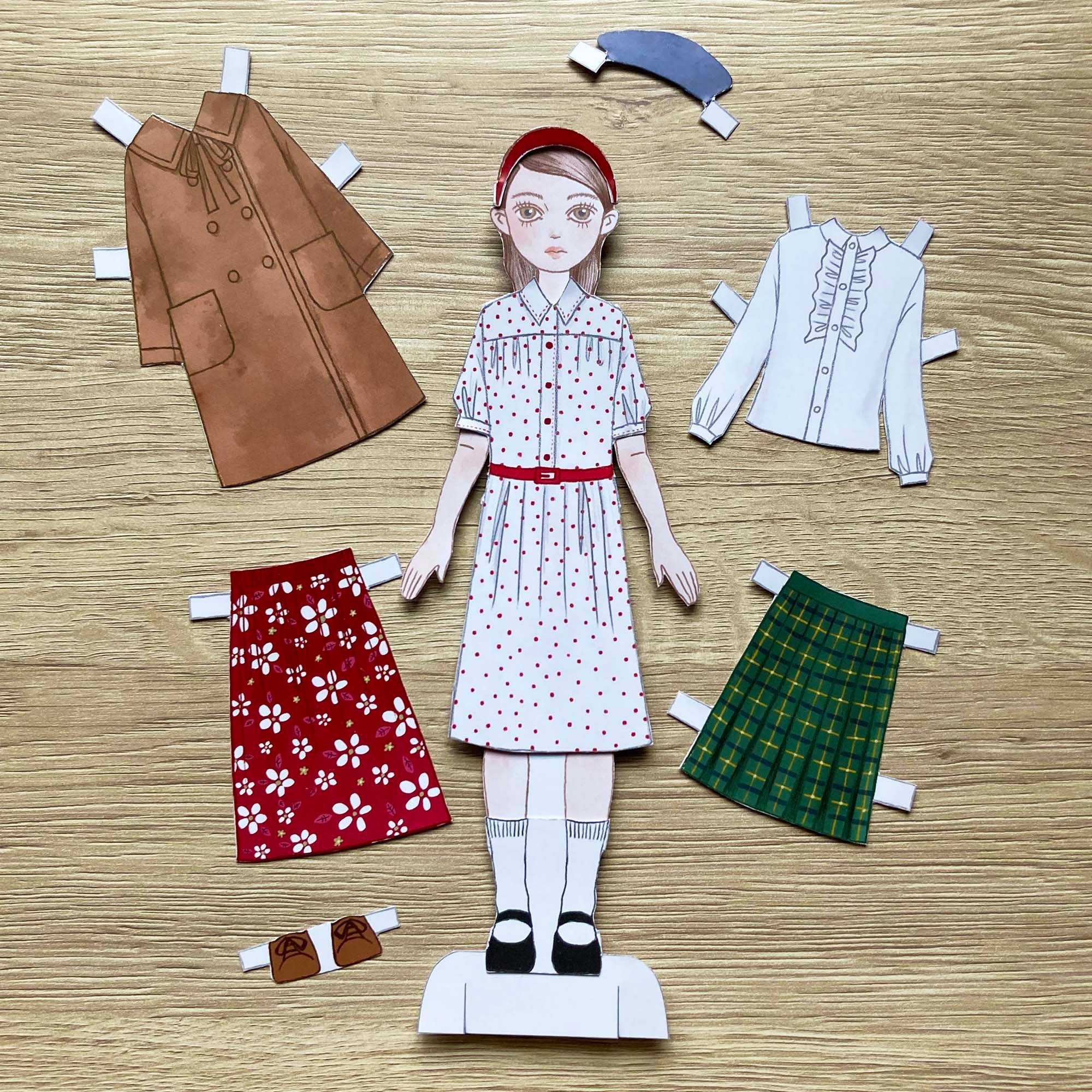 Bonne Chan Paper Doll Printable, Fashion Dress-up (PDF Download) - Etsy