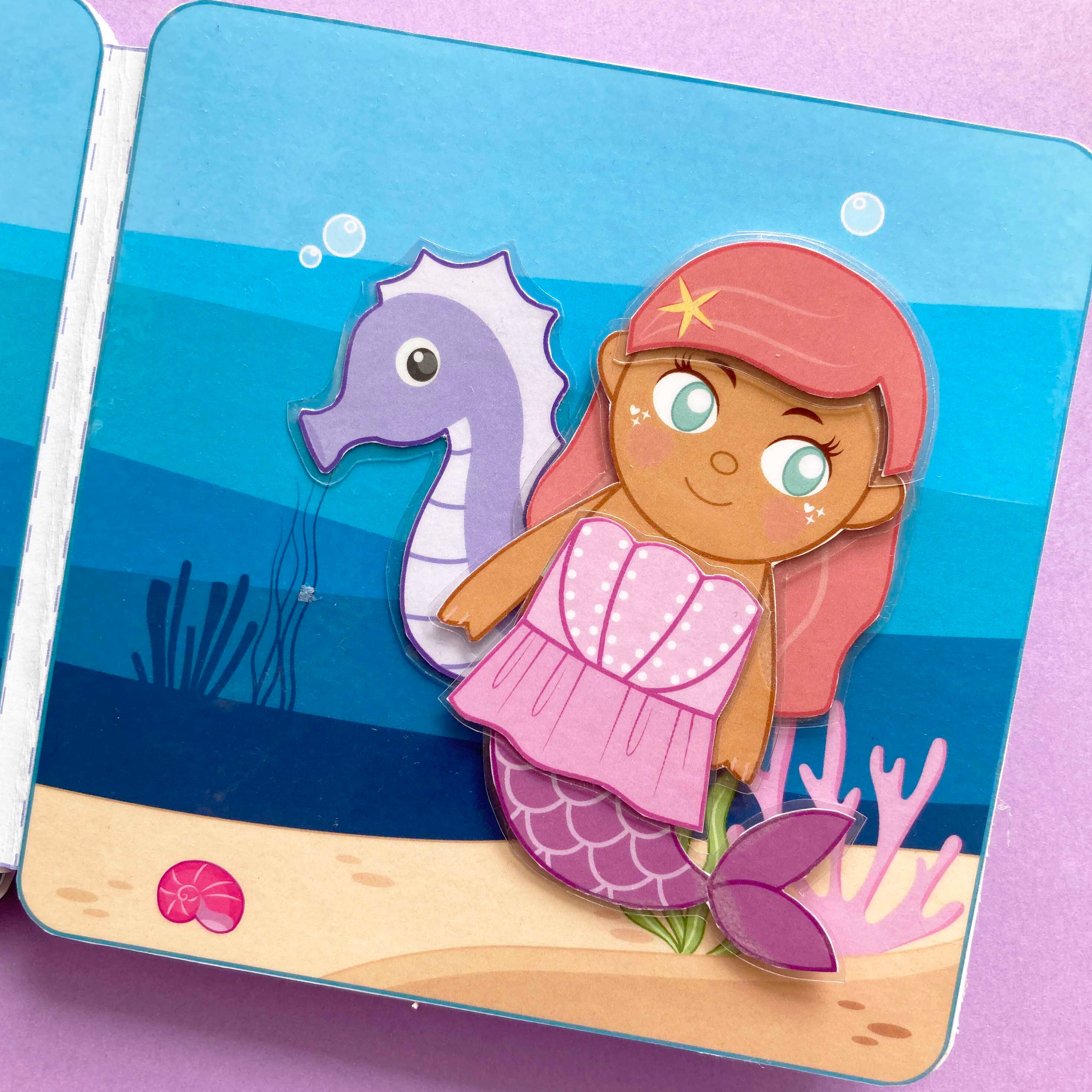 Mermaid Adventure Busy Book Activity for Kids Paper Dolls PDF Crafts ...
