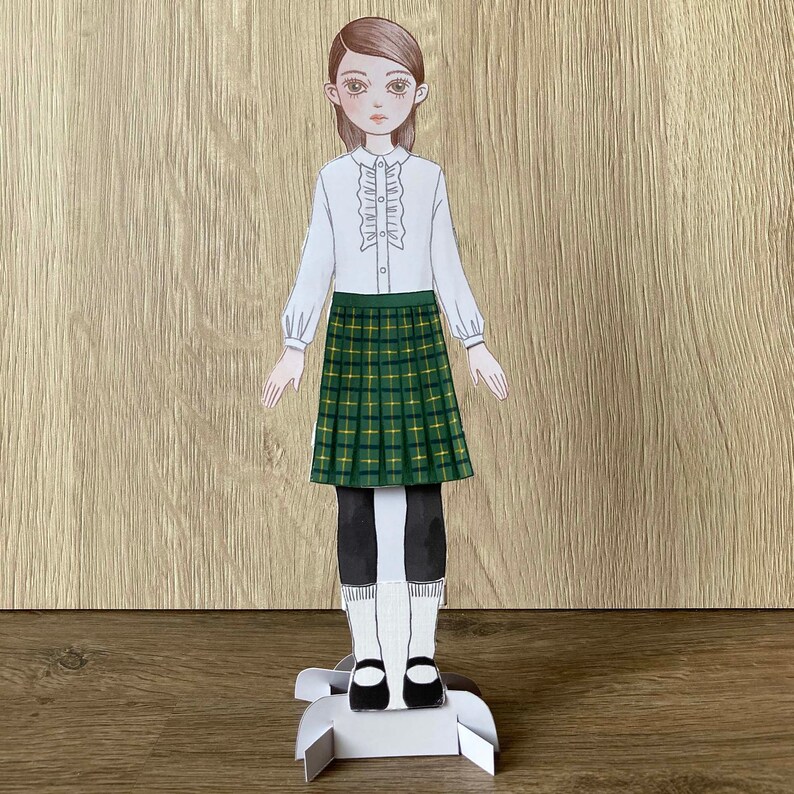 Paper Doll Printable PDF Bonne Chan / Craft Kit / Instant Download ...