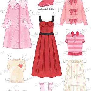 Paper Doll Printable Valentine's Day PDF / Craft Kit / Instant Download ...