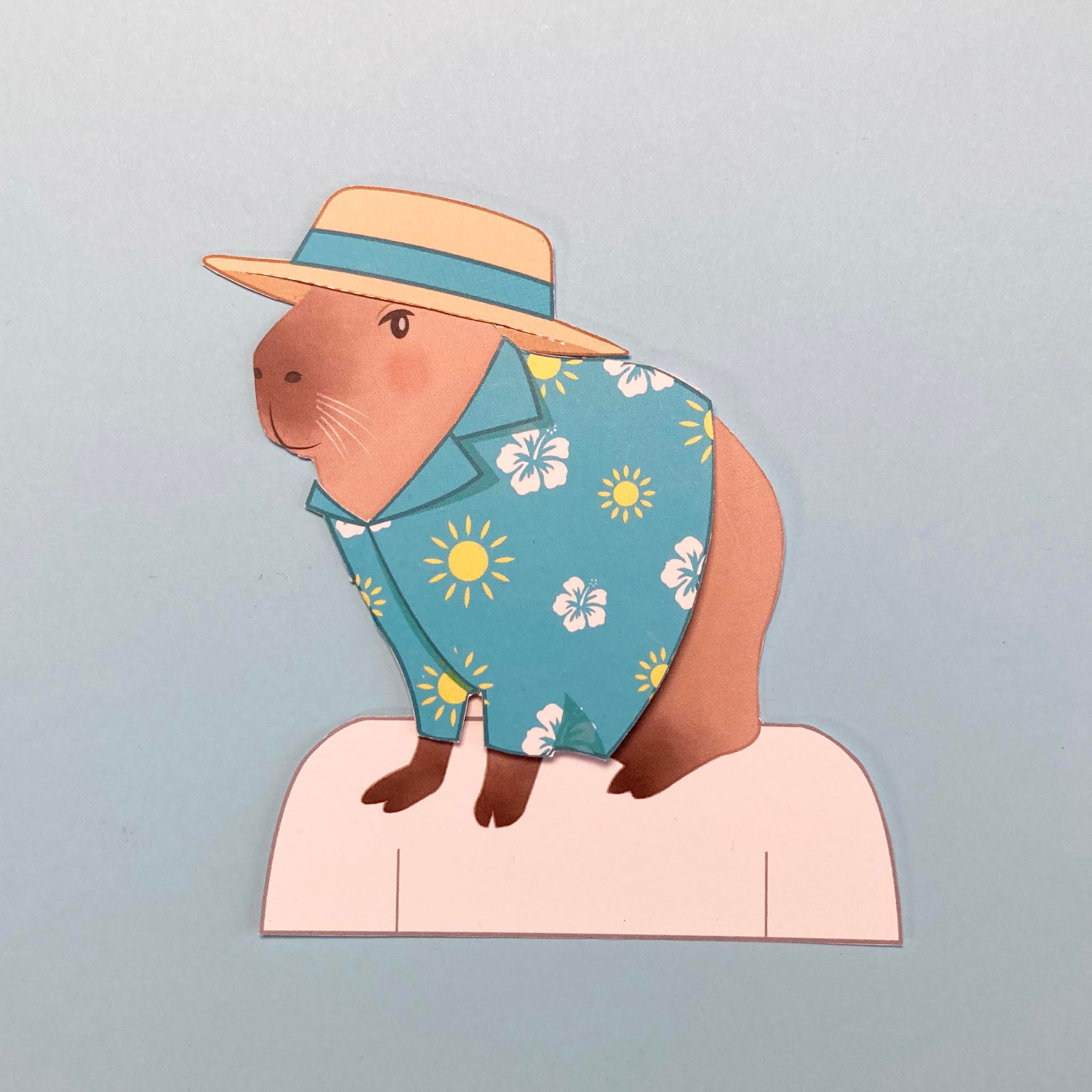 Animal Capybara Paper Doll Printable PDF / Craft Kit / Instant Download ...