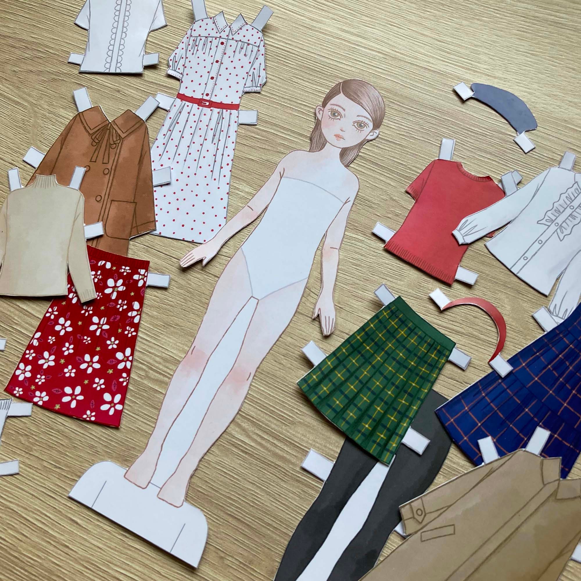 Bonne Chan Paper Doll Printable, Fashion Dress-up (PDF Download) - Etsy