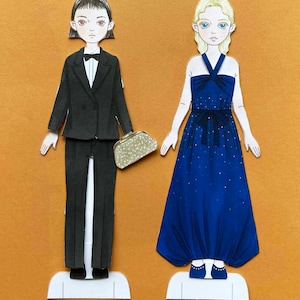 Paper Doll Clothes Printable: Gala Dresses, Couture Fashion (digital ...