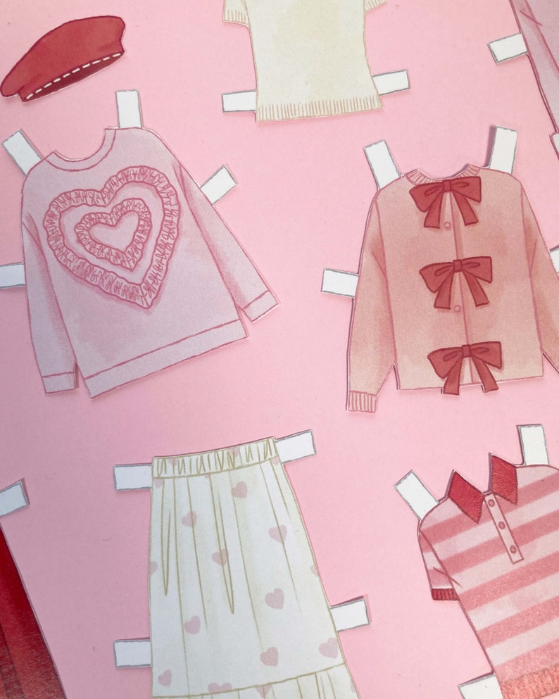 Paper Doll Printable Valentine's Day PDF / Craft Kit / Instant Download ...