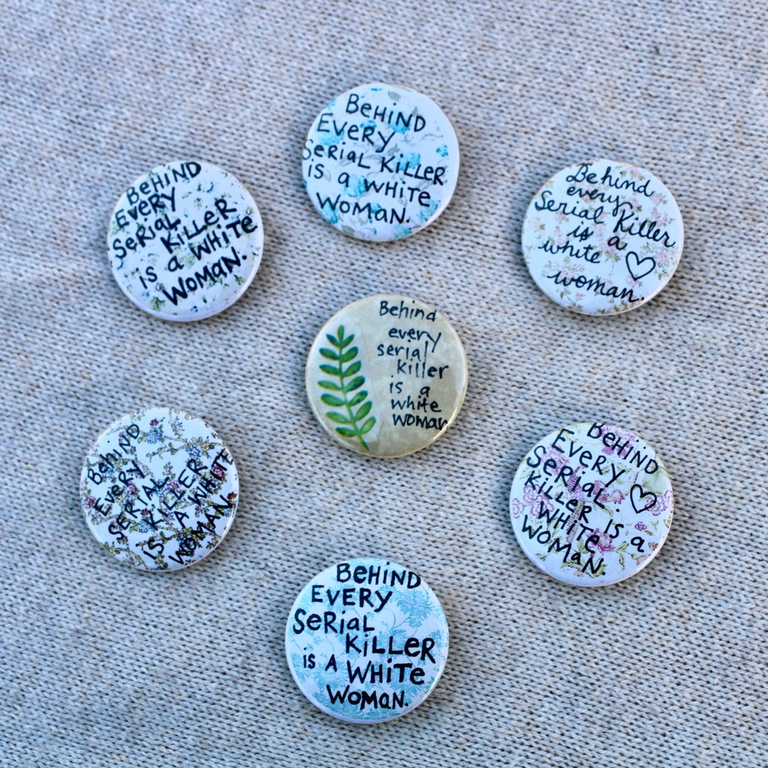 Behind Every Serial Killer Buttons/badges/pins 4 Pack, 1.5'' - Etsy