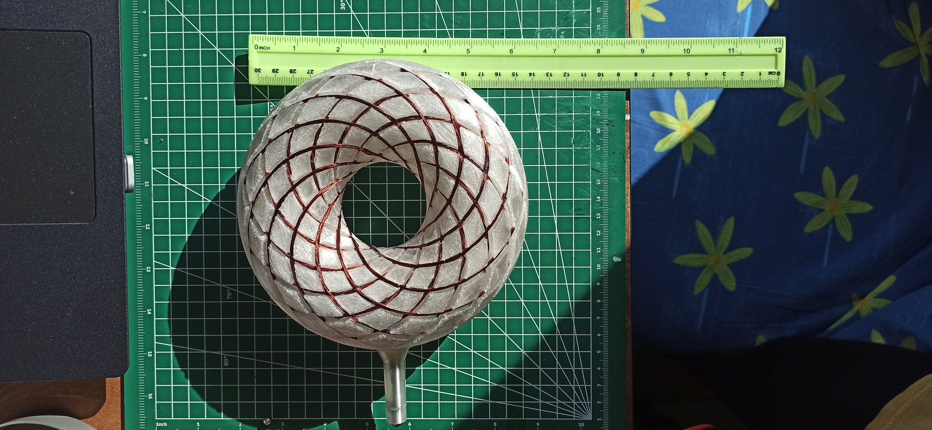 6.2 Inch 16cm Rodin Coil XL abha Torus Vortex Toroidal Wave Orgone ...