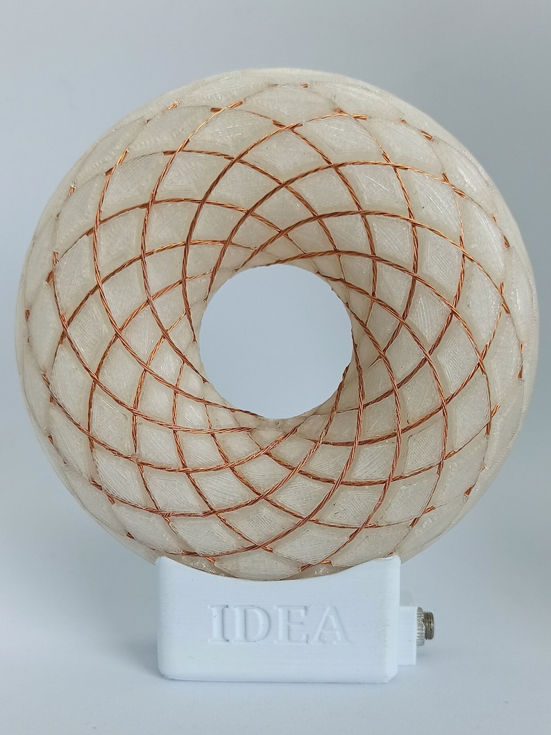 3,9inch 10cm Rodin Coil L Size abha Torus Vortex Toroidal Wave Orgone ...