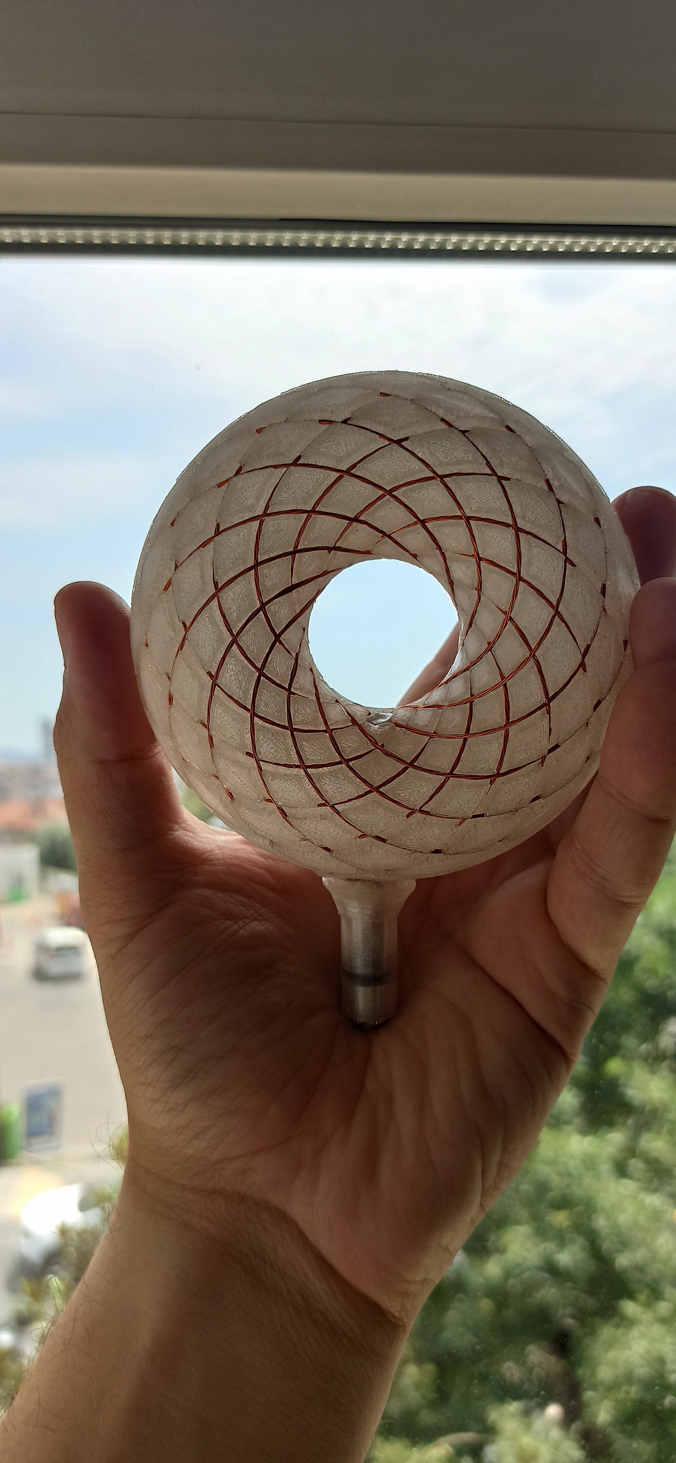 4.72inch 12cm Rodin Coil L Size abha Torus Vortex Toroidal Wave Orgone ...